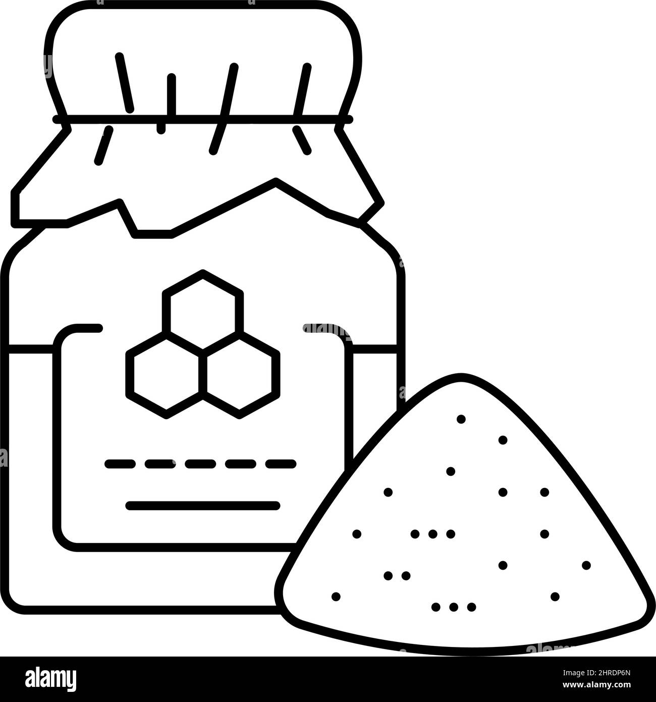 nectar package beekeeping line icon vector illustration Stock Vector ...