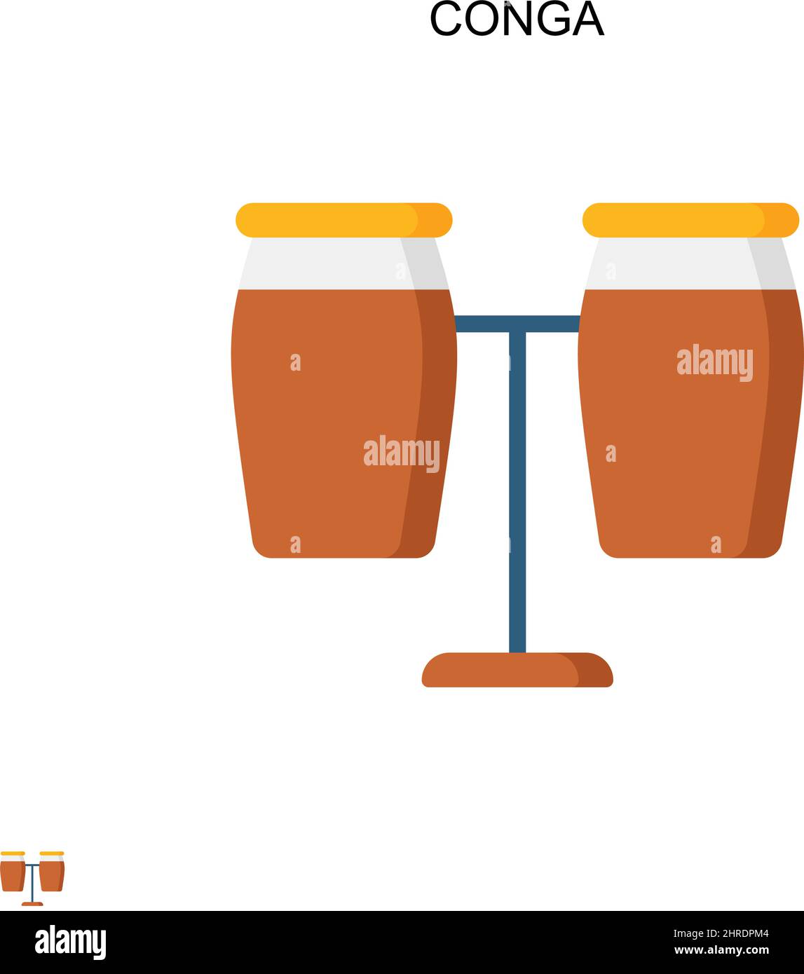 Congas design logo hi-res stock photography and images - Alamy