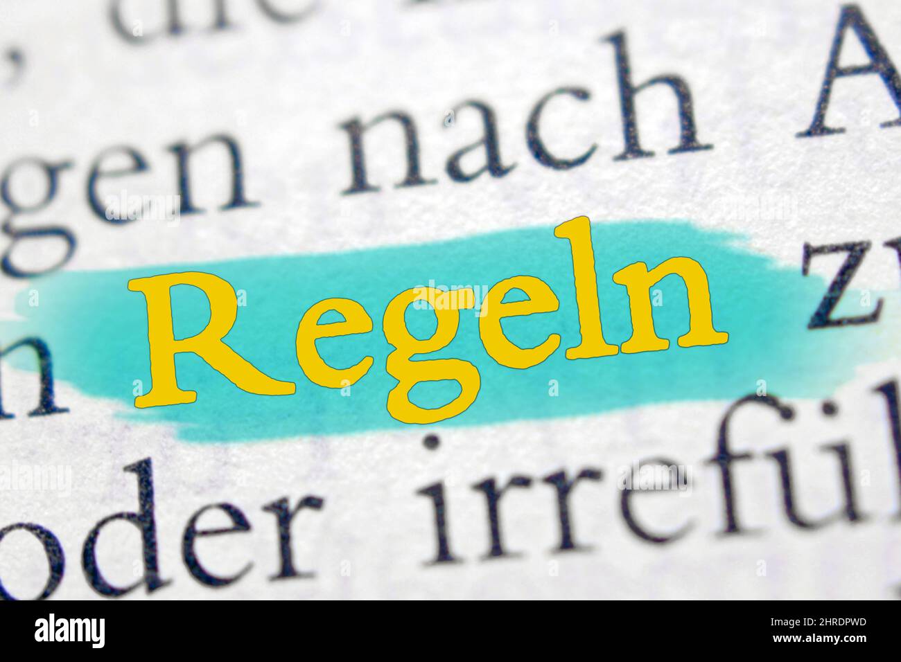 Understanding of the rules hi-res stock photography and images - Alamy