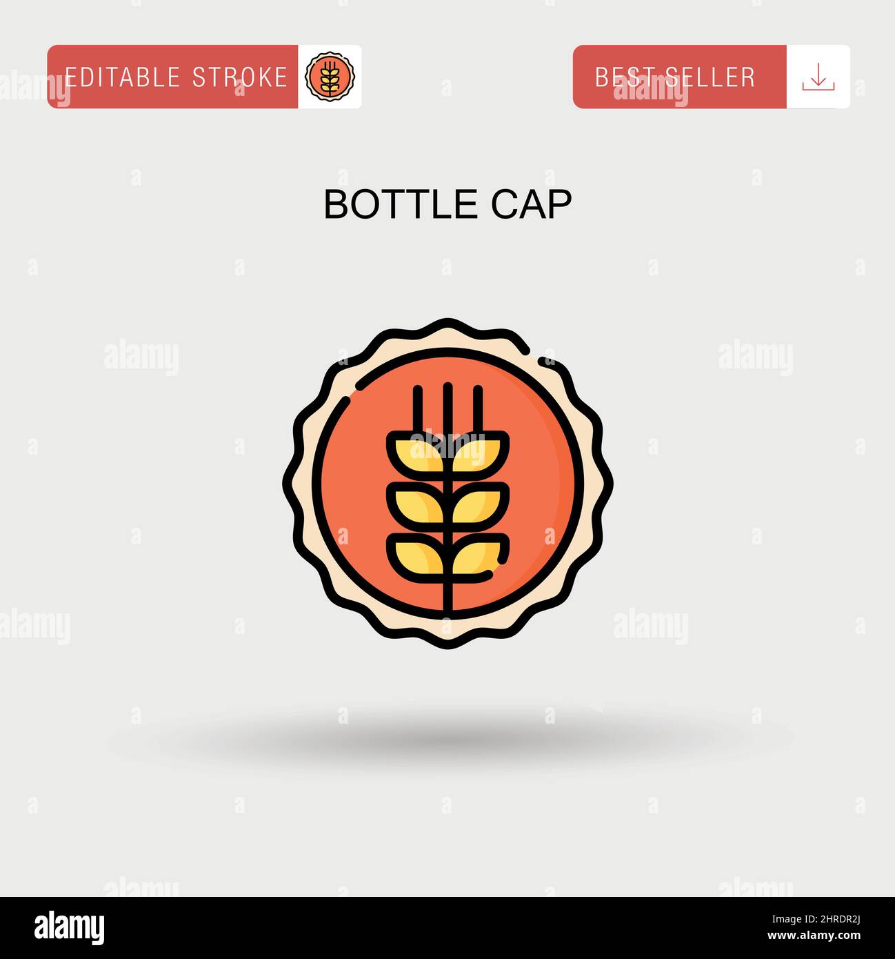 Set of isolated 3d bottle cap Stock Vector Images - Alamy