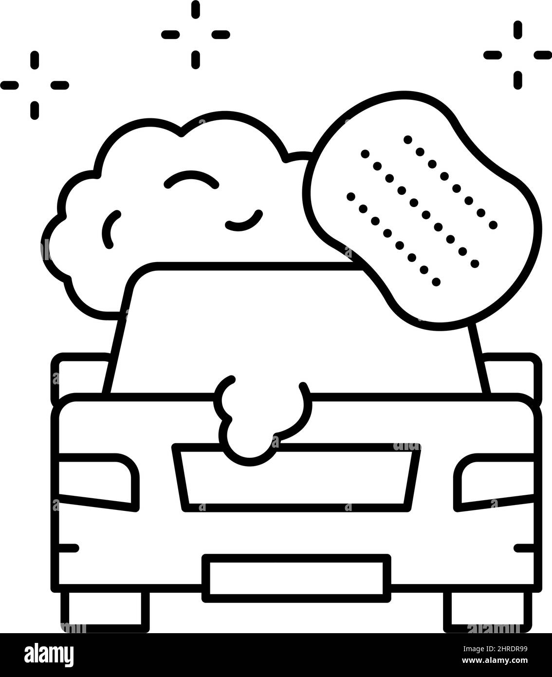 Polish car icon outline Cut Out Stock Images & Pictures - Alamy