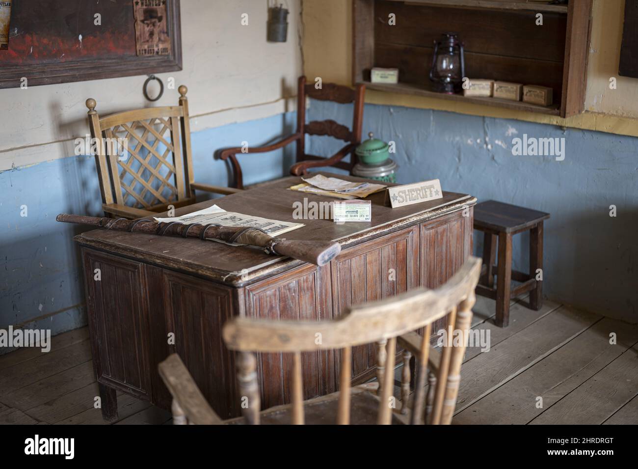 Wild West Town Sheriff's Office Stock Photo - Alamy