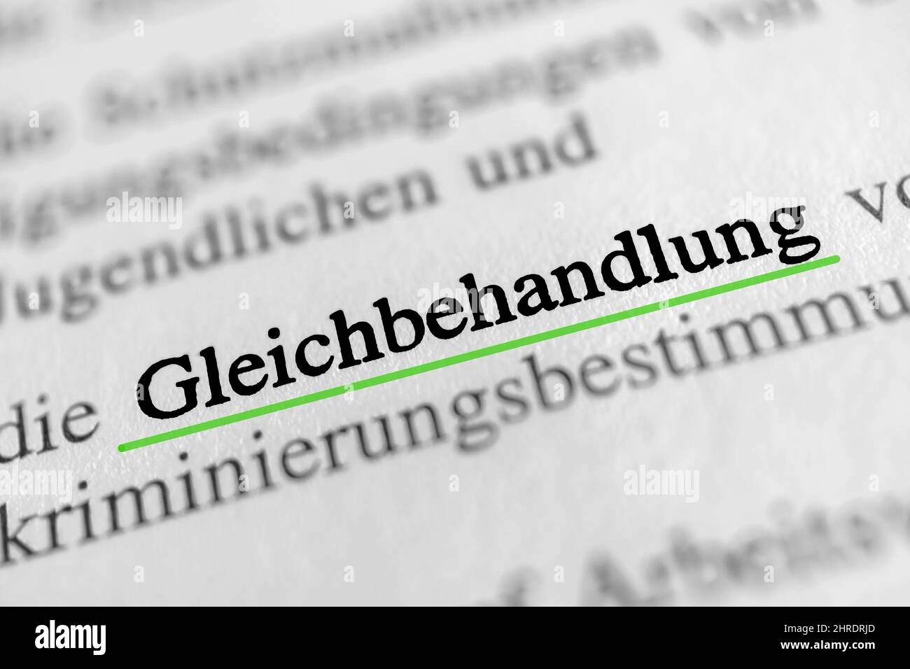 Gleichbehandlung hi-res stock photography and images - Alamy