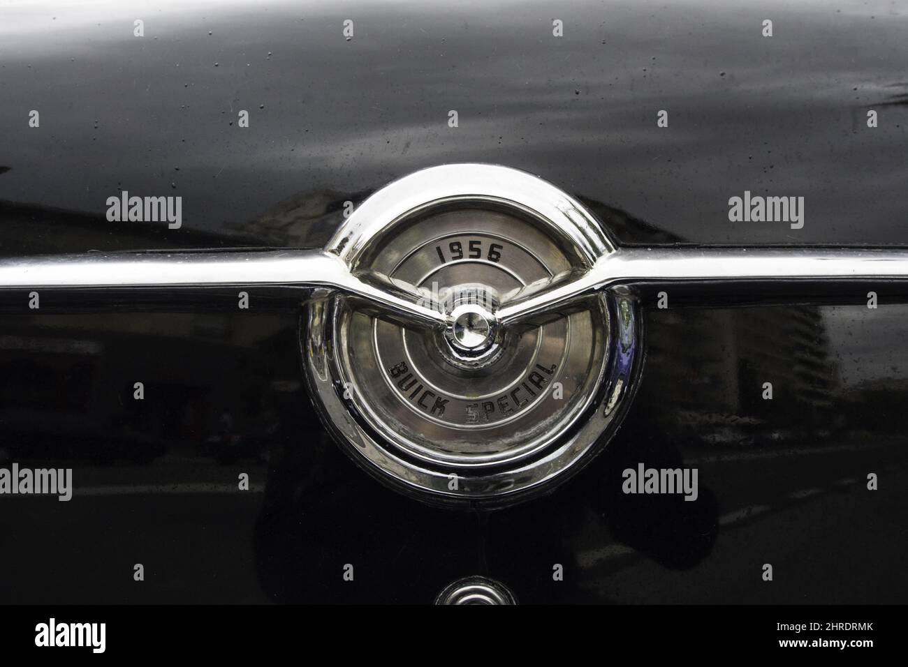 Old Buick Special model black car sign Stock Photo - Alamy
