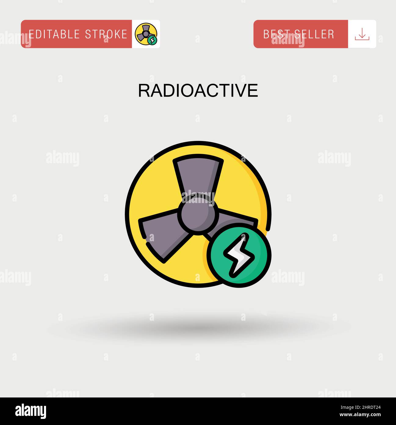 Radioactive contamination icon Stock Vector Images - Alamy