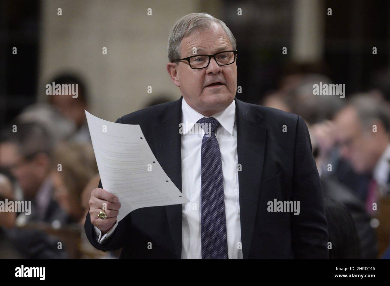 Agriculture Minister Lawrence MacAulay rises during question period in ...