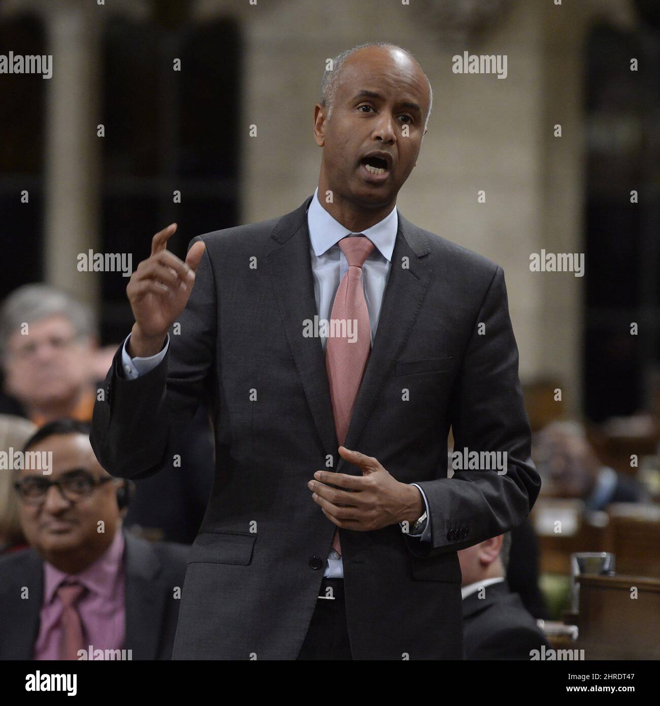 Minister of Immigration, Refugees and Citizenship Ahmed Hussen rises ...