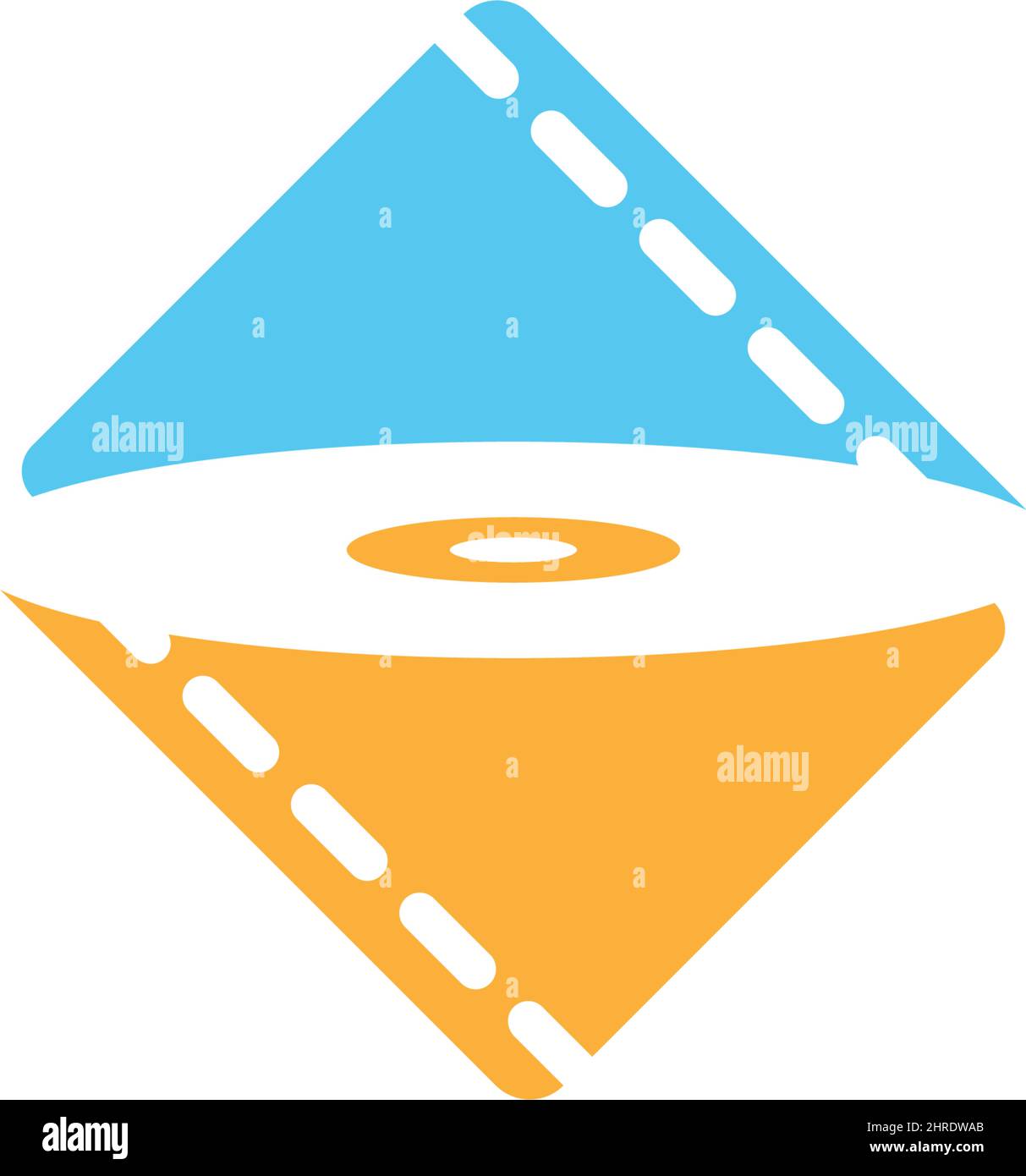 Video disc icon logo illustration design template vector Stock Vector ...