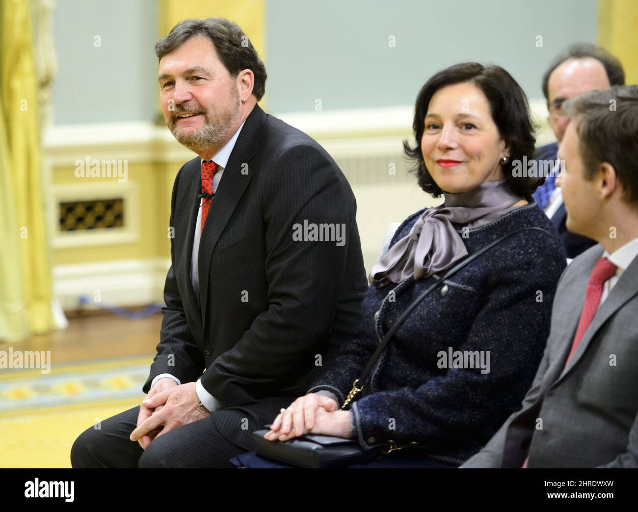 Newly appointed Chief Justice of Canada, Richard Wagner sits with his ...