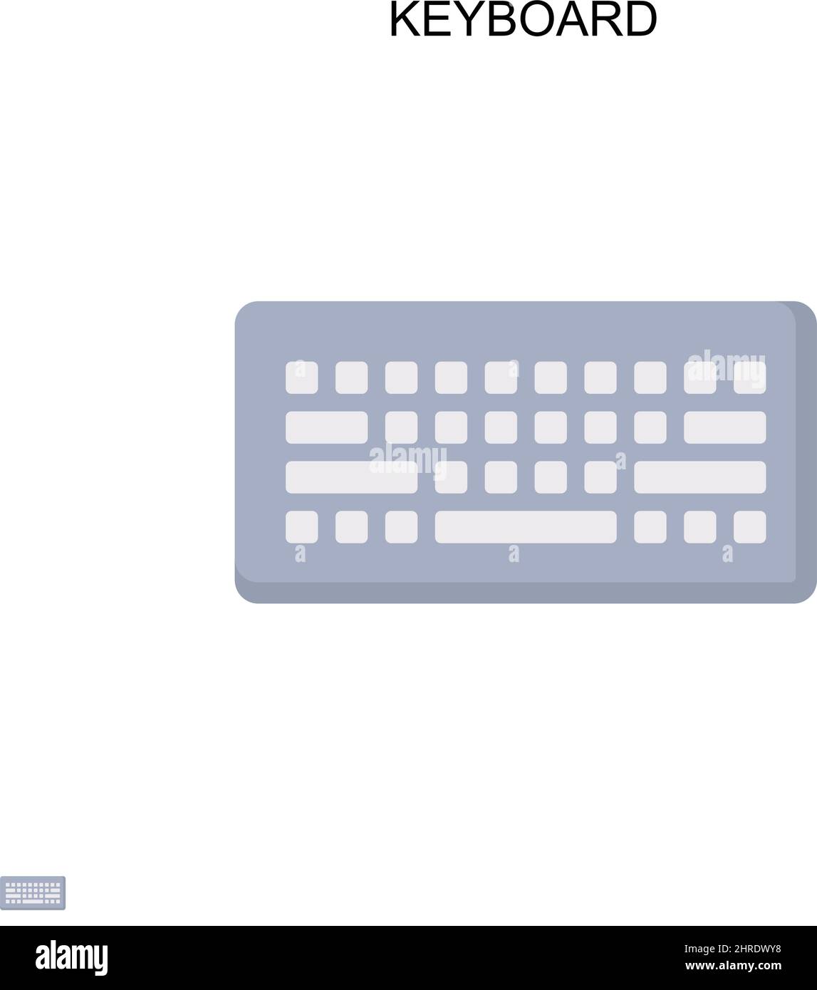 Keyboard Simple vector icon. Illustration symbol design template for web mobile UI element Stock ...