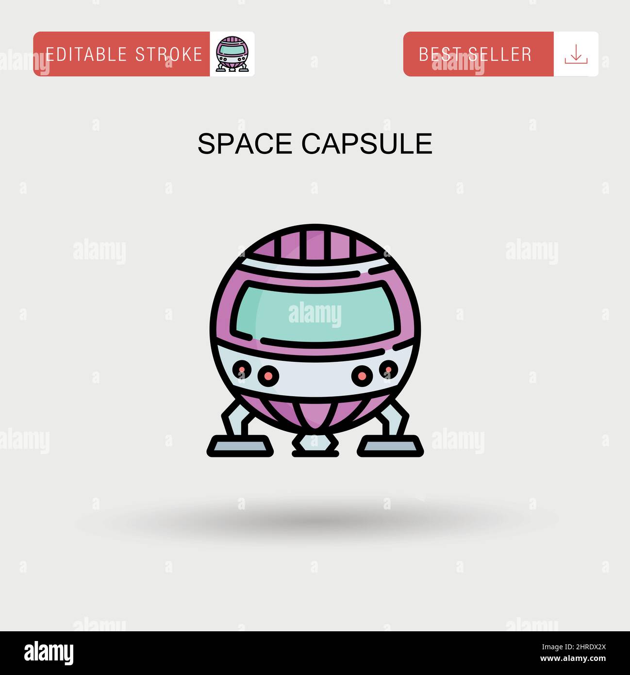Lunar capsule Stock Vector Images - Alamy
