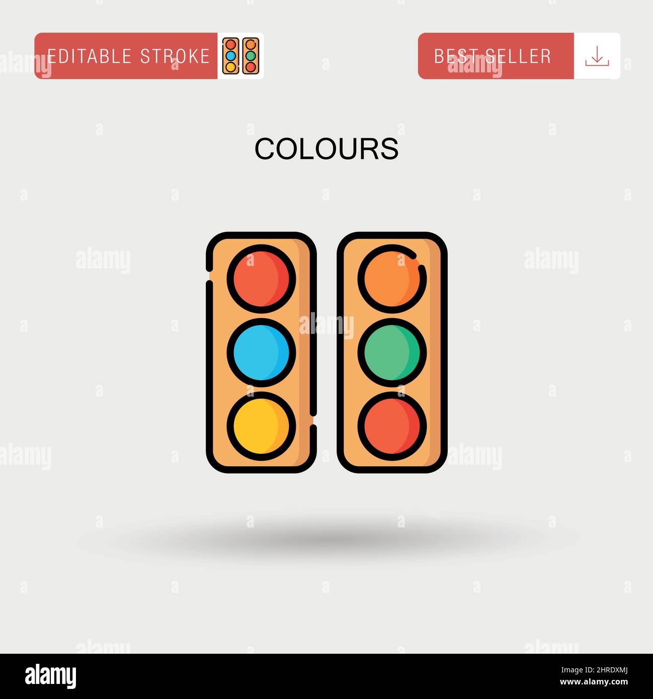 Colours Simple vector icon Stock Vector Image & Art - Alamy