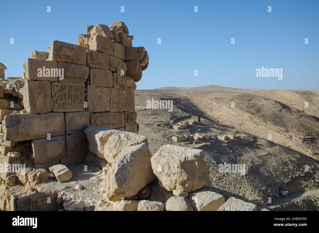 Historic ruins of Shobak Castle in Jordan Stock Photo - Alamy