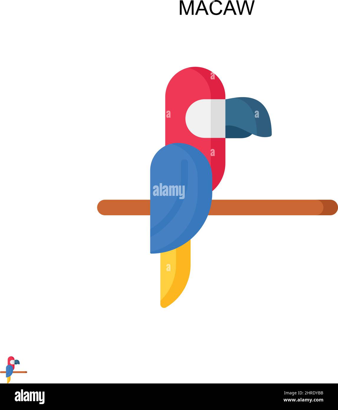 Ara macao birds Stock Vector Images - Alamy
