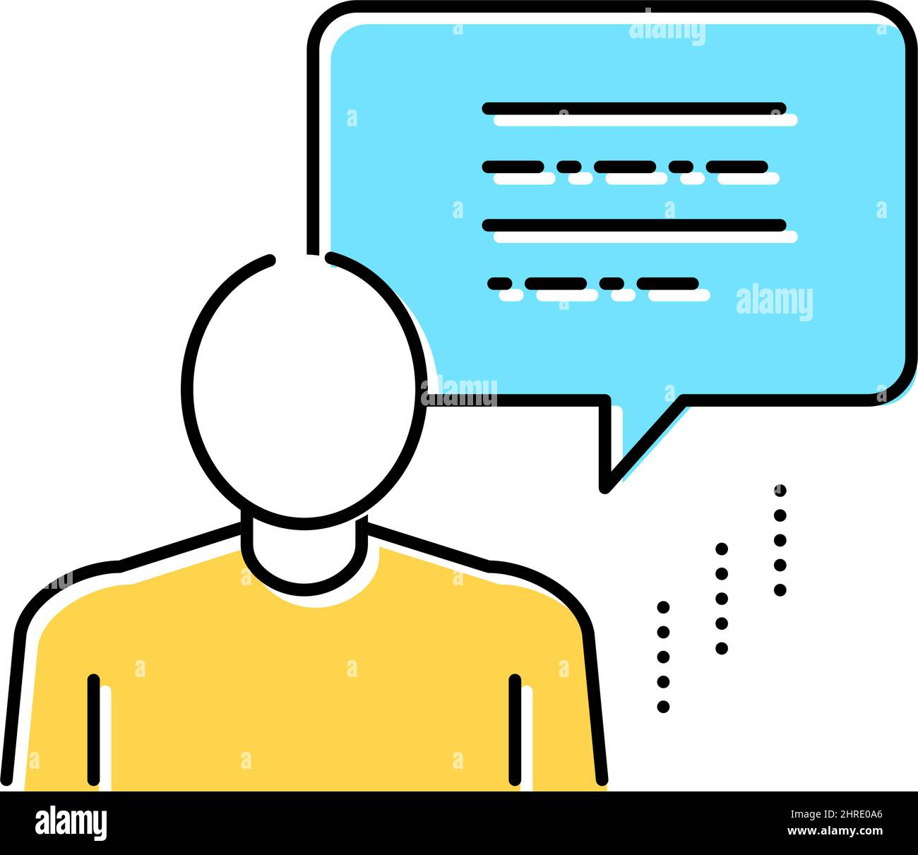 human talking color icon vector illustration Stock Vector Image & Art ...