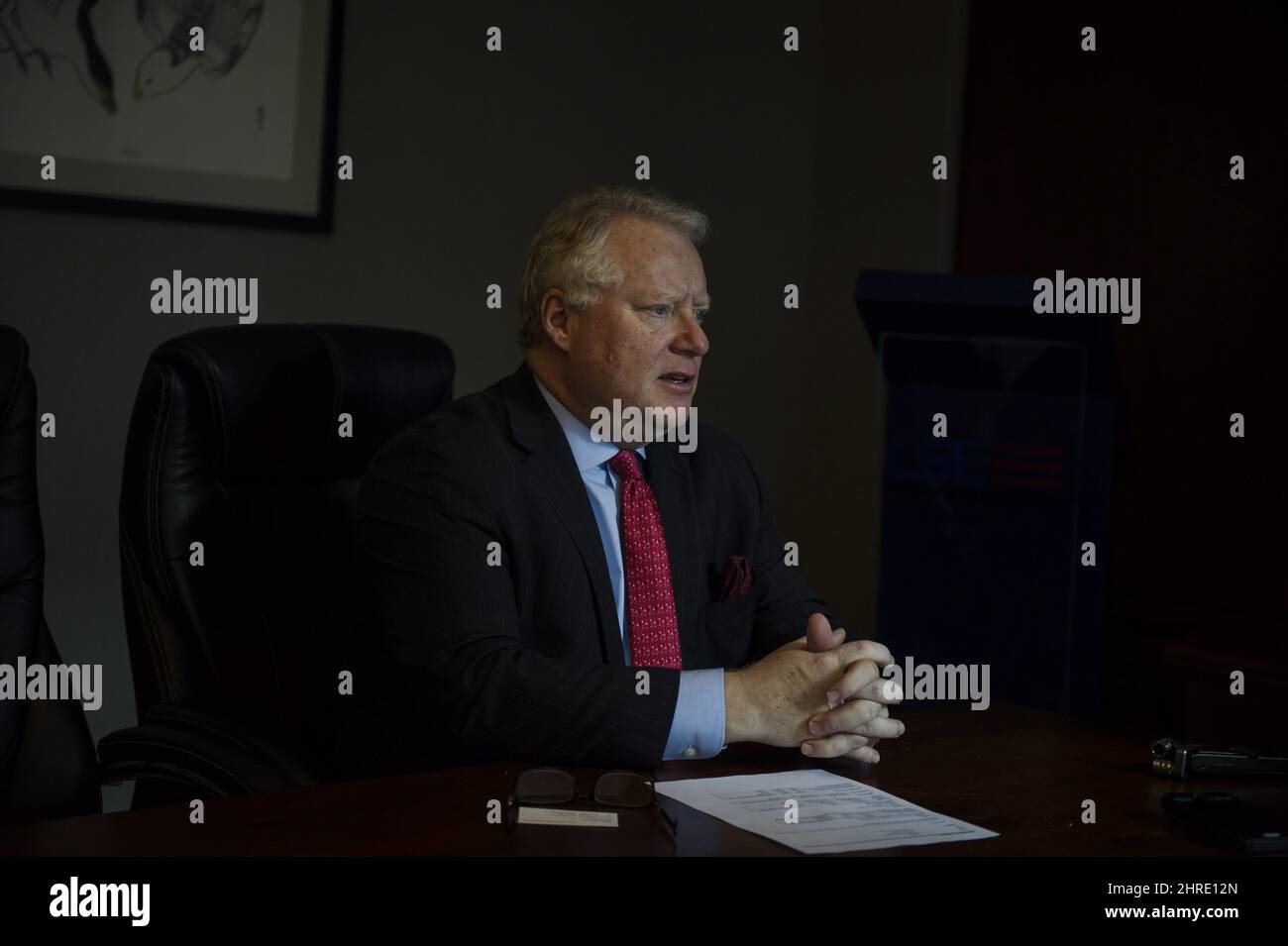 Richard Carleton, CEO of the Canadian Securities Exchange poses for a ...