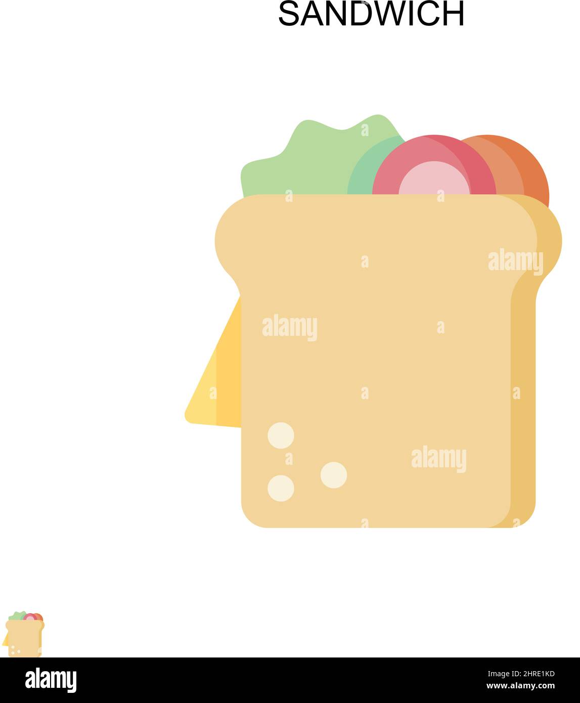 Chicken salad sandwich Stock Vector Images - Alamy