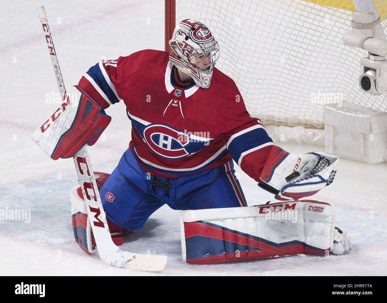 Montreal Canadiens goaltender Carey Price makes a glove save against ...