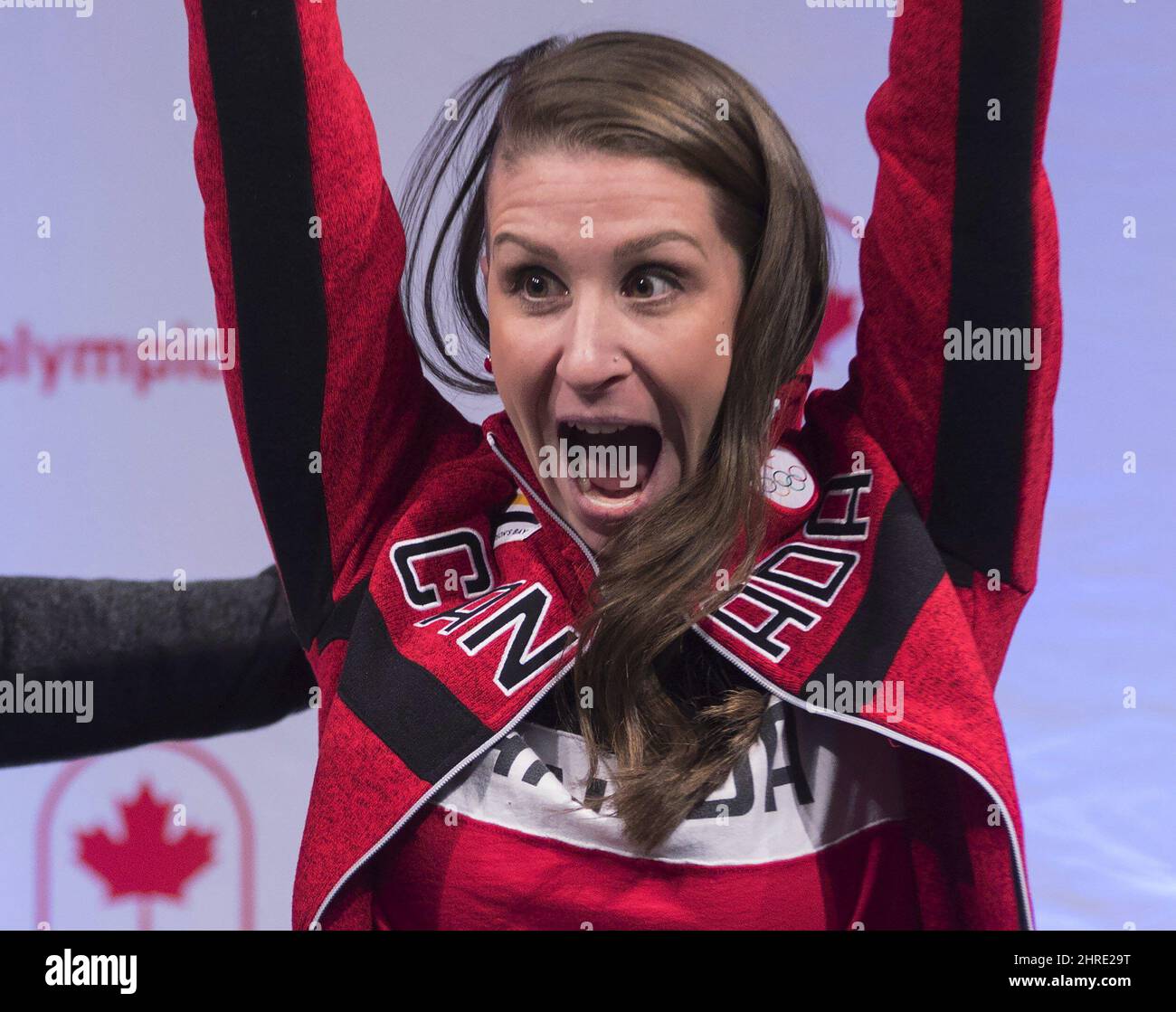 Ivanie Blondin reacts after being named to the Canadian Olympic ...