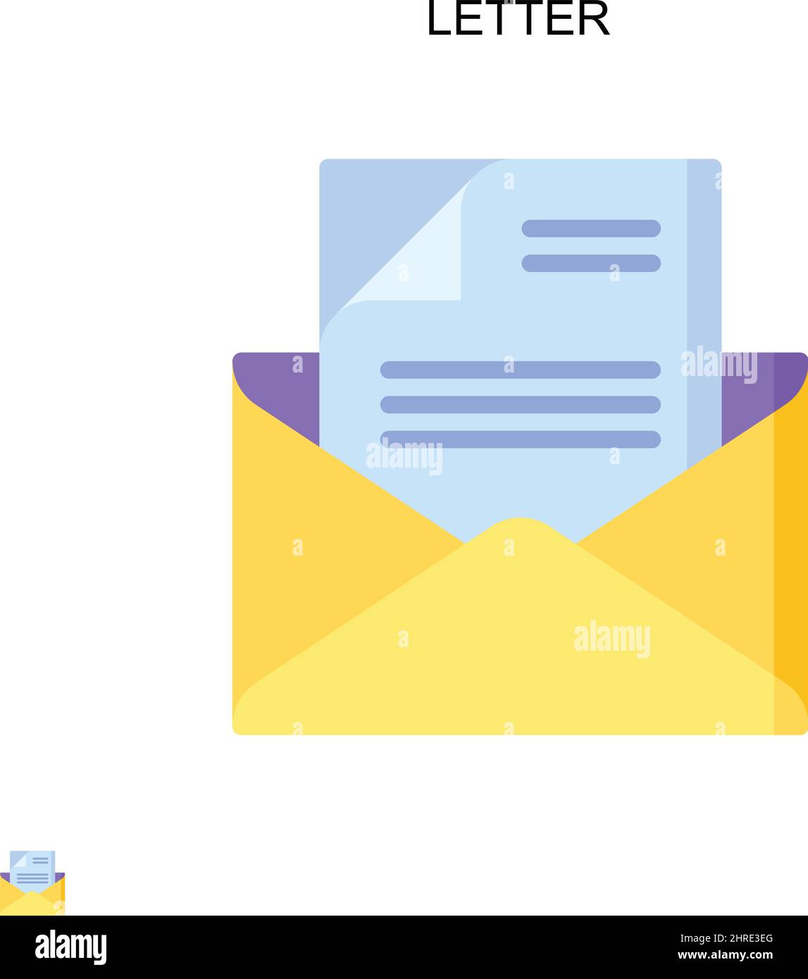 Letter Simple vector icon. Illustration symbol design template for web ...