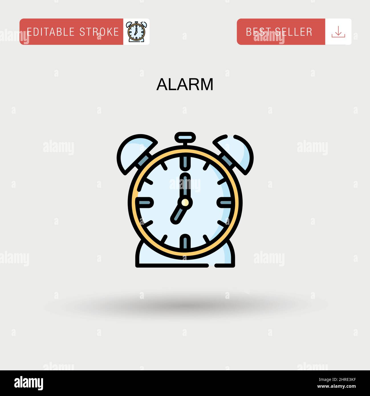 Alarm Simple vector icon Stock Vector Image & Art - Alamy