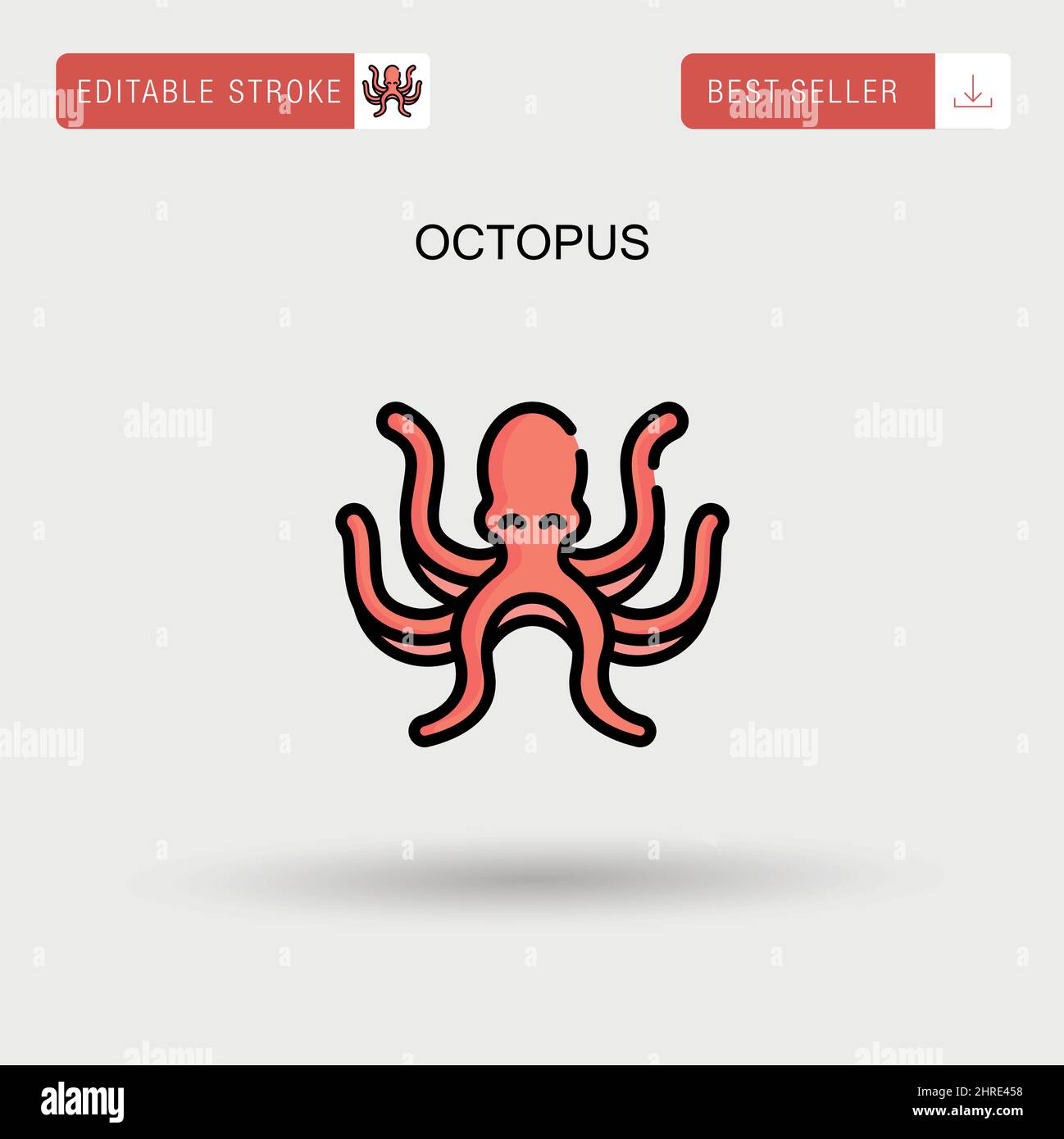 Engraving octopus Stock Vector Images - Alamy