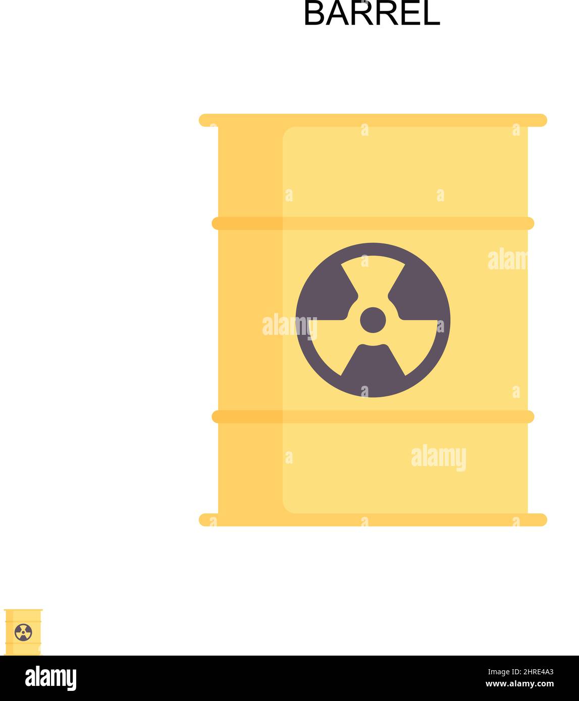 Barrel Simple vector icon. Illustration symbol design template for web ...