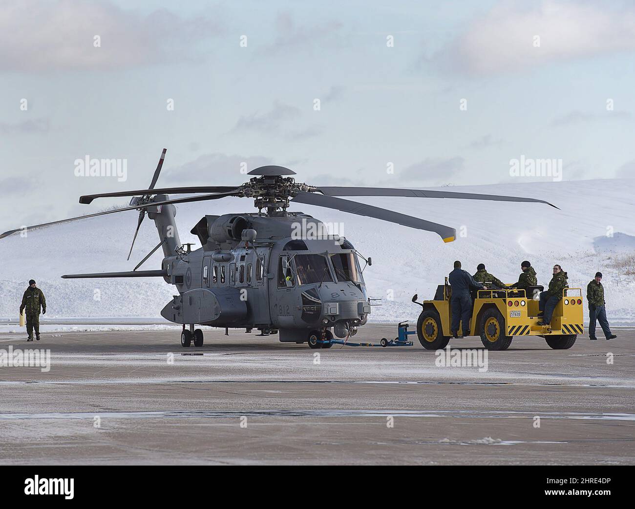A CH-148 Cyclone helicopter is seen at 12 Wing Shearwater in Halifax on ...
