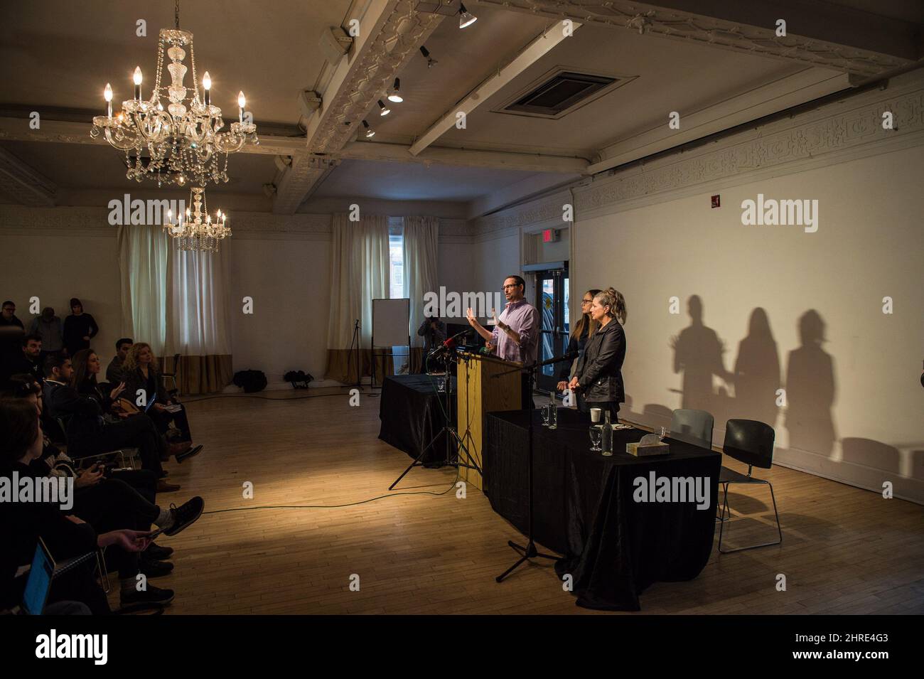 Greg Downer, leader of the Toronto Missing Rainbow Community, speaks ...