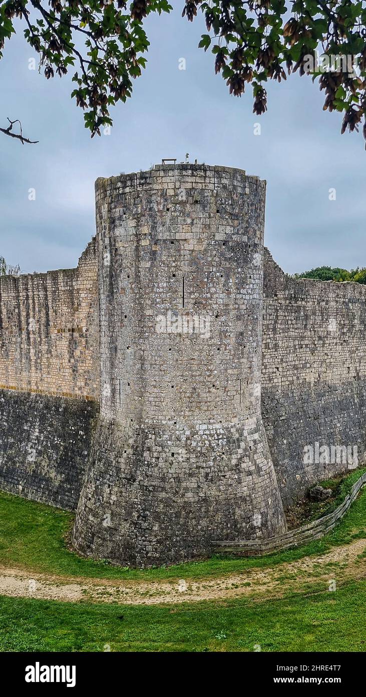 Aerial view of the city walls of Provins Stock Photo - Alamy