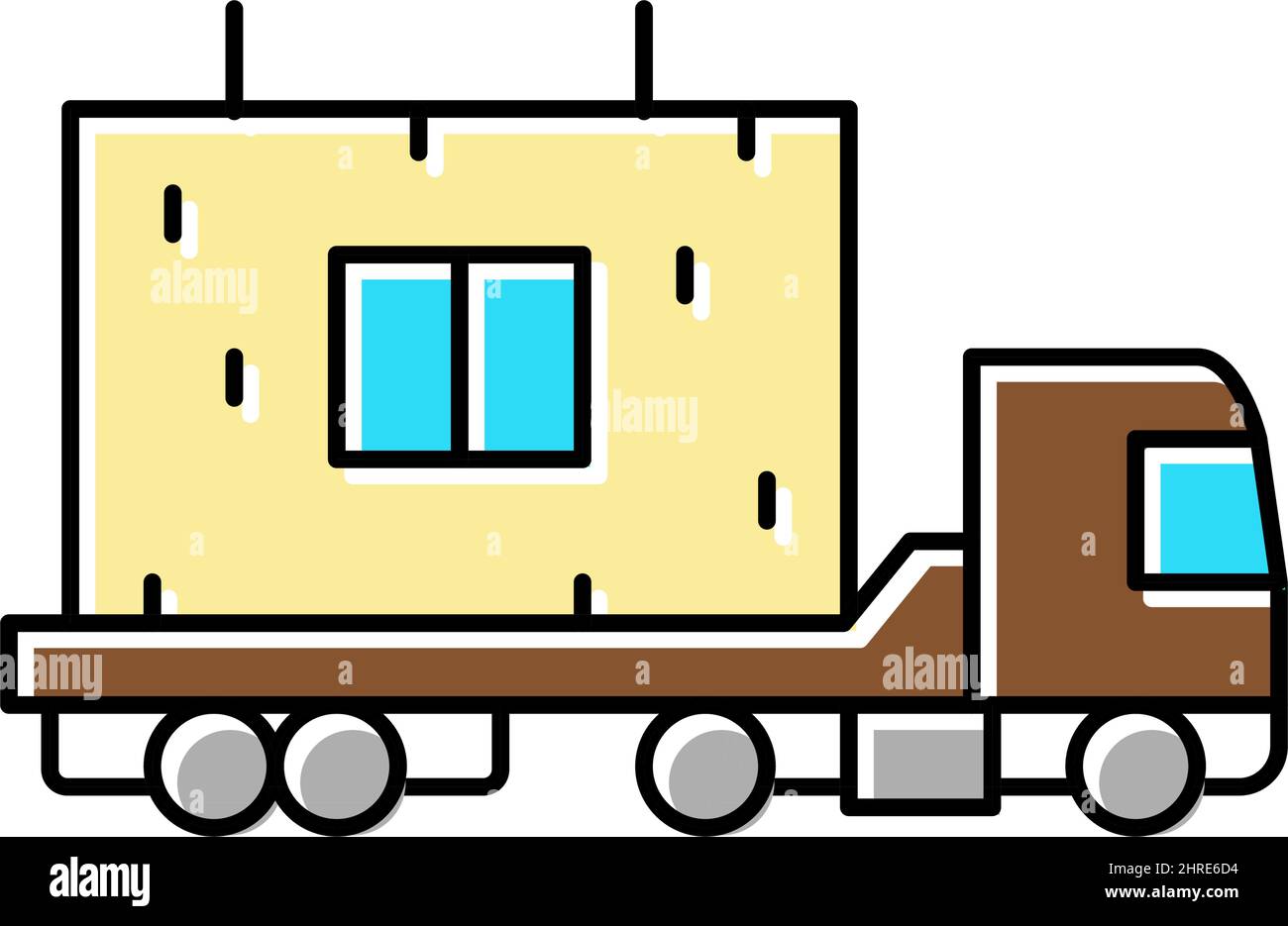 transportation house counstruction color icon vector illustration Stock ...