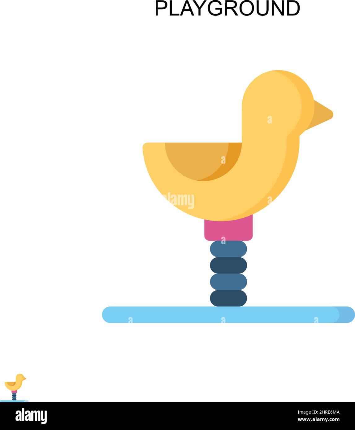 Playground Simple vector icon. Illustration symbol design template for ...