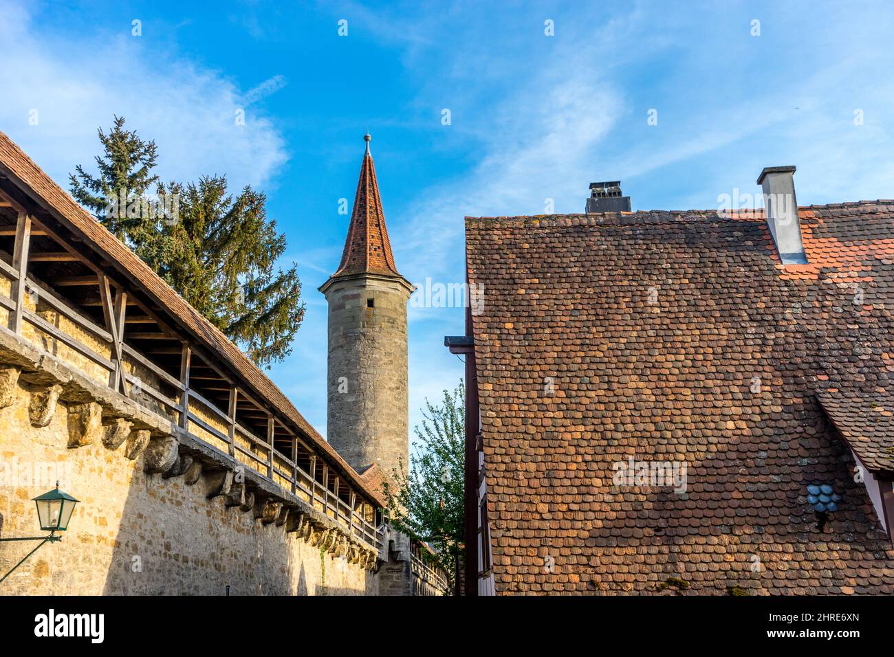 Stoeberlein Tower in Rothenburg ob der Tauber, Germany Stock Photo - Alamy