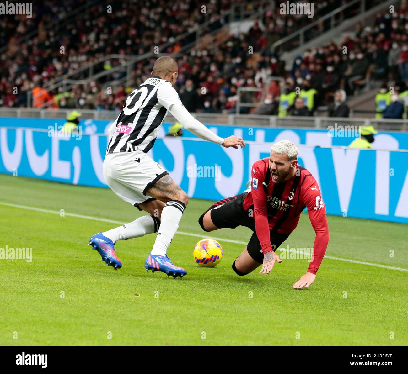 Theo Hernandez (Ac Milan) during the Italian championship Serie A ...