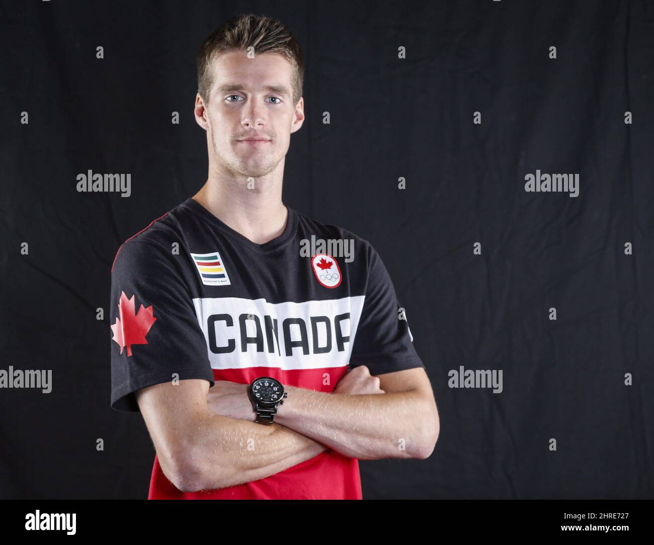 Canadian Olympic snowboarder Max Parrot poses for a photo at the ...