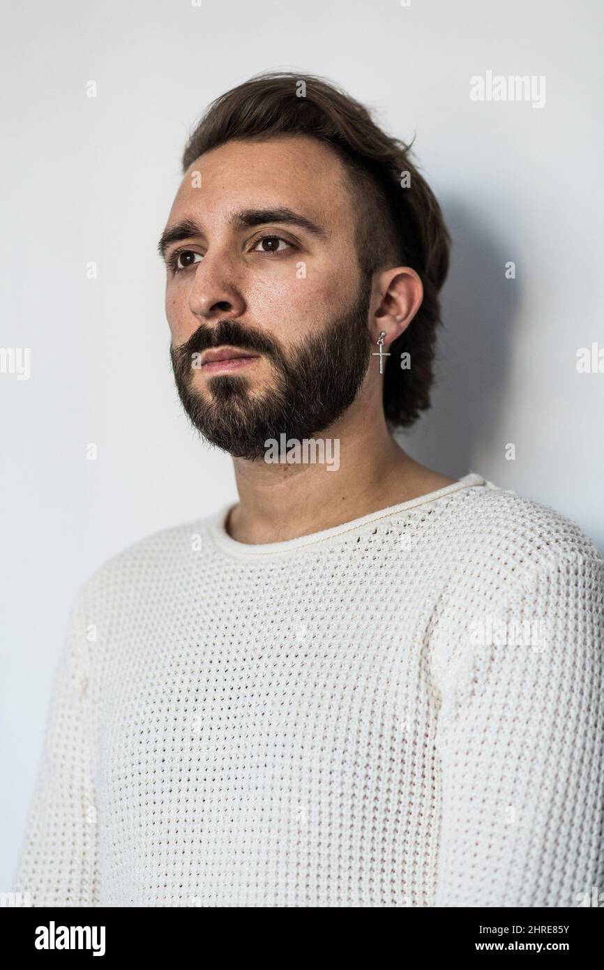 Musician Coleman Hell poses for a portrait in his home in Toronto on ...