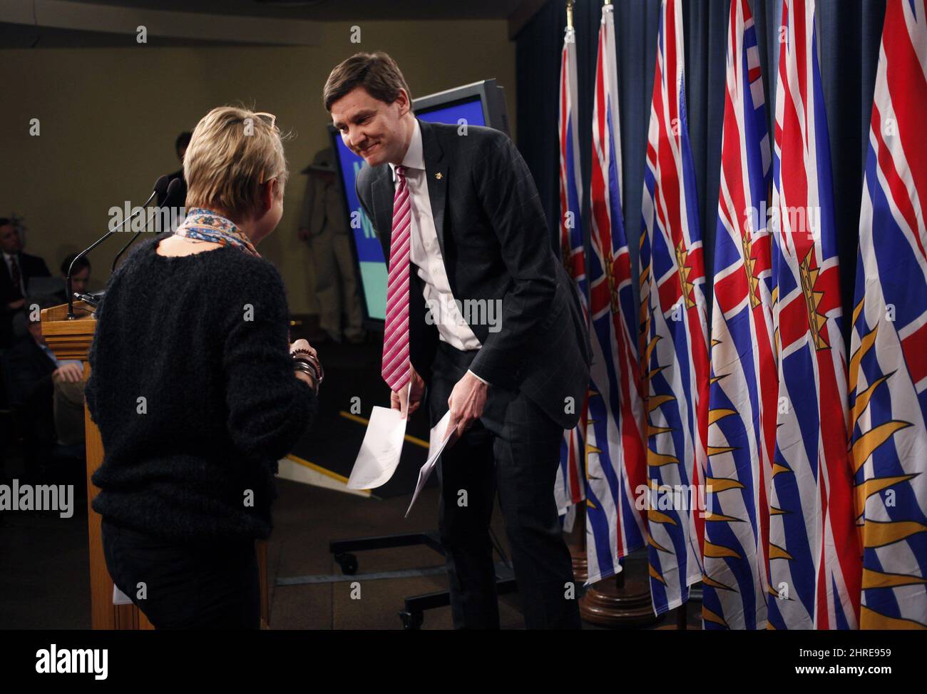 Attorney General David Eby and ICBC board chair Joy MacPhail announce ...