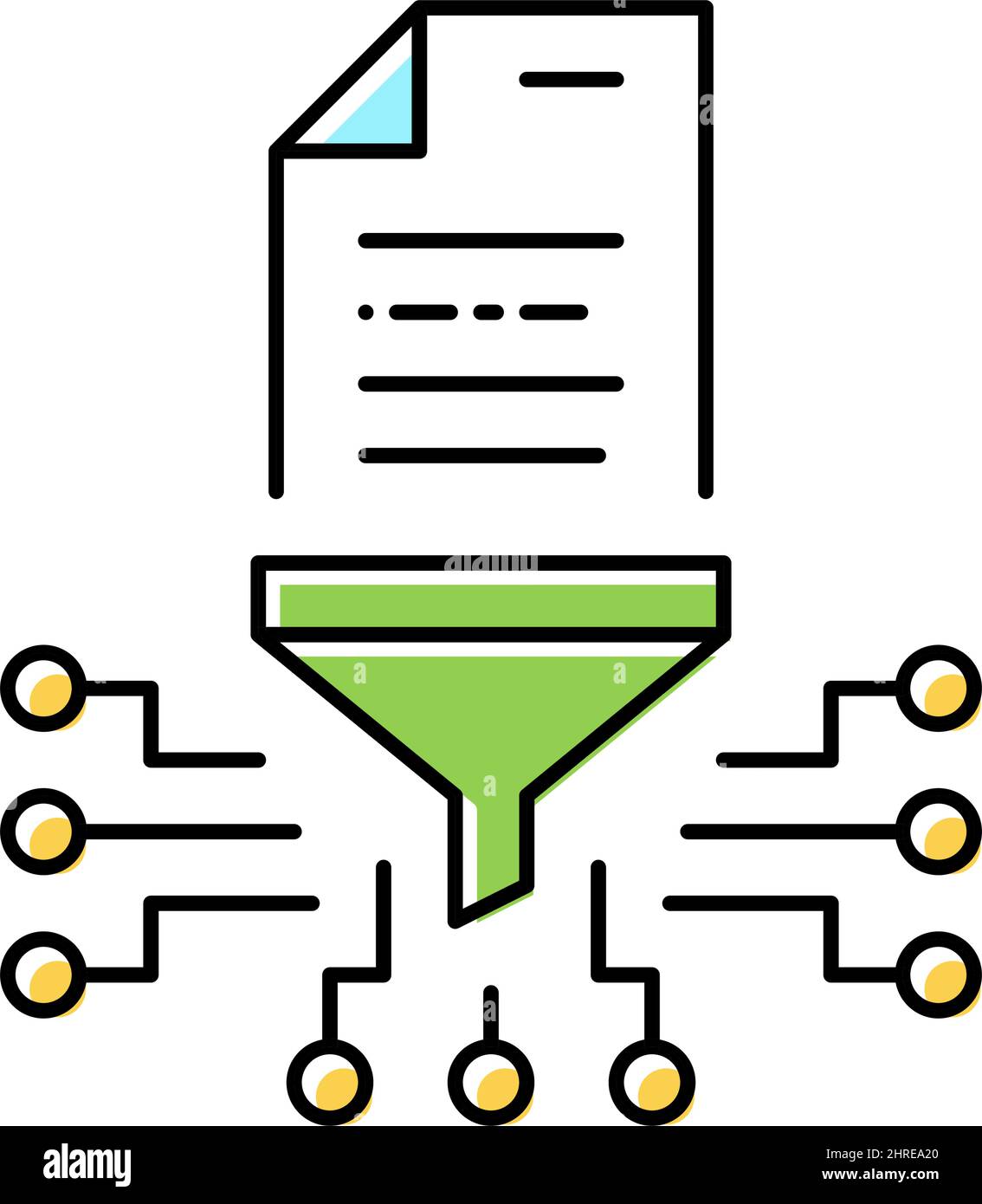 file filtration color icon vector illustration sign Stock Vector Image ...