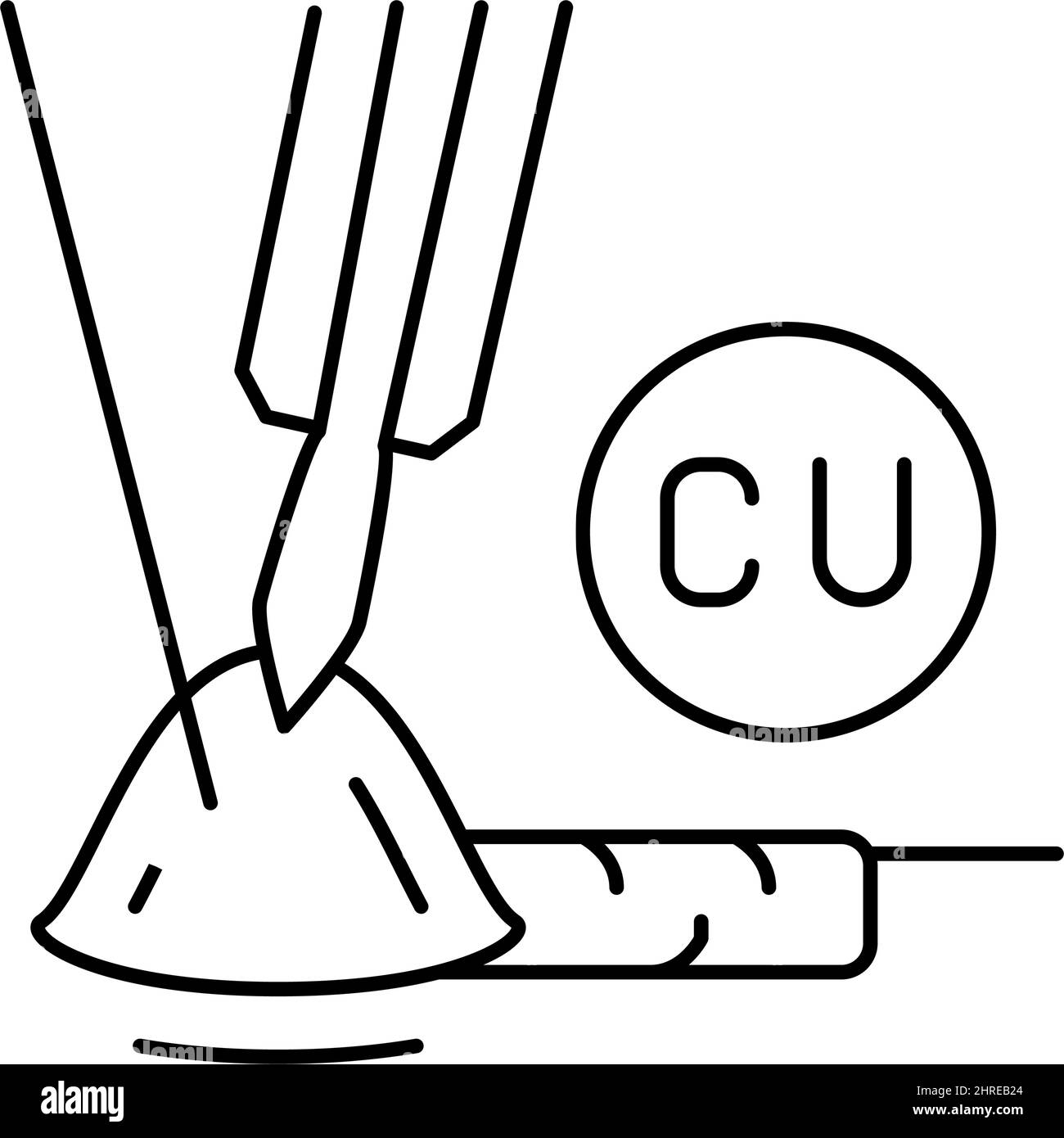 copper welding line icon vector illustration Stock Vector Image & Art ...