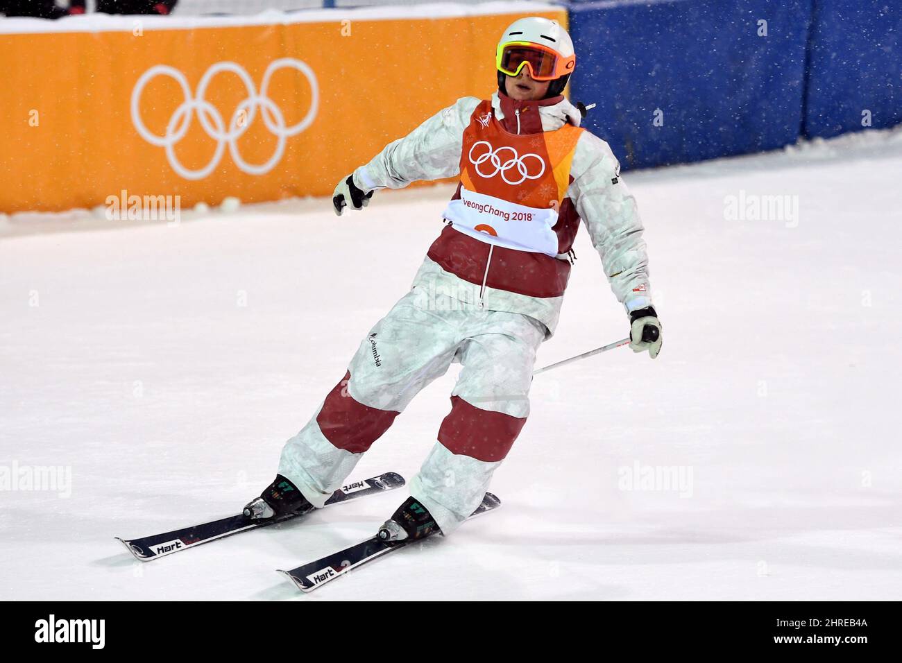 Canada's Andi Naude, of Penticton, B.C., crosses the finish line after ...