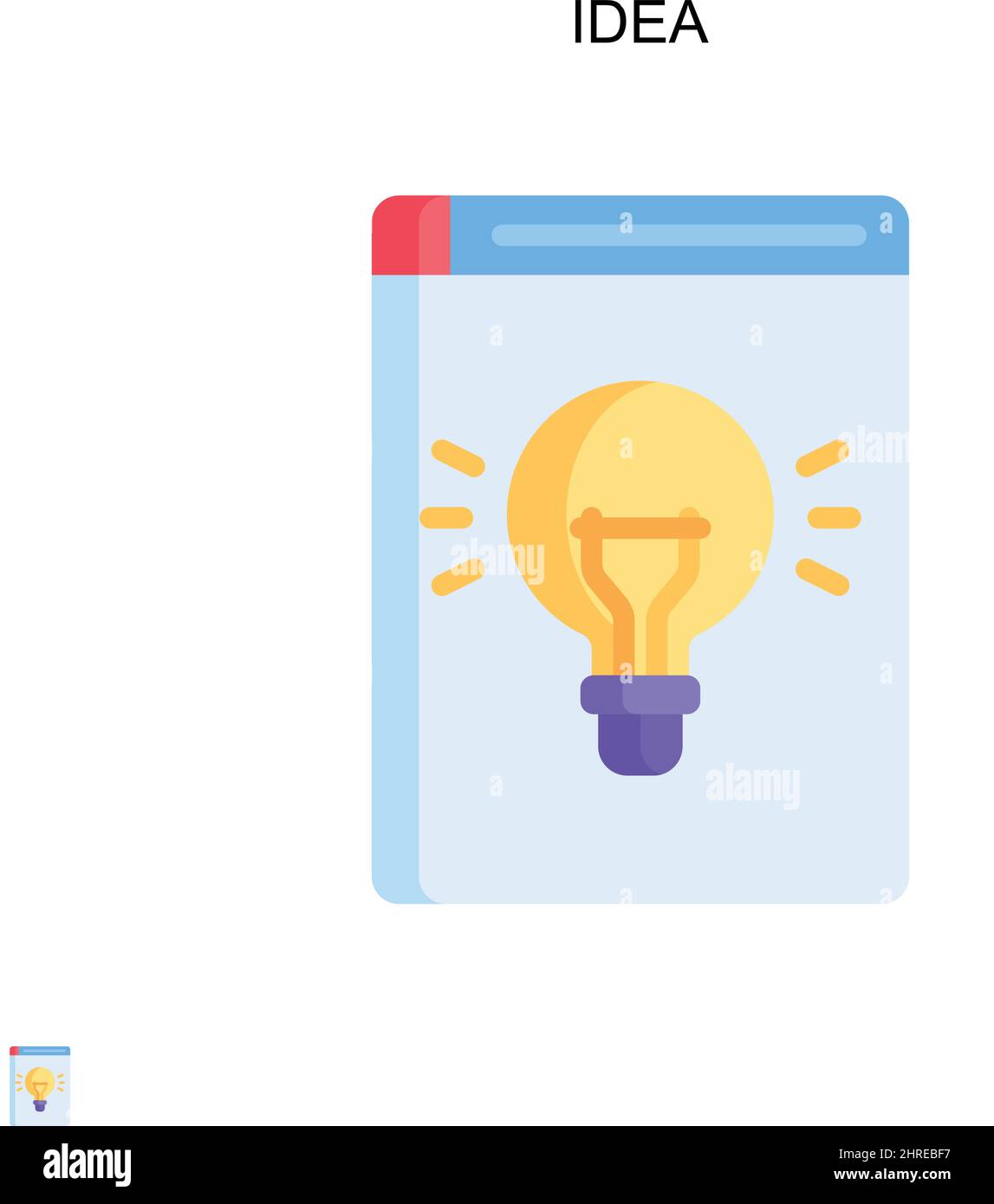Idea Simple vector icon. Illustration symbol design template for web ...