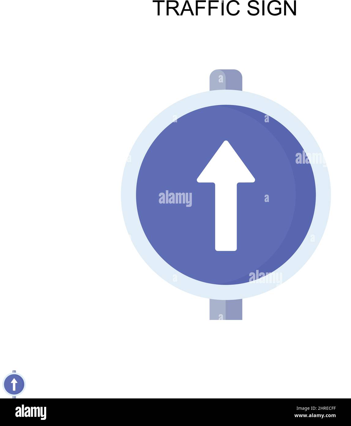 Traffic sign Simple vector icon. Illustration symbol design template ...