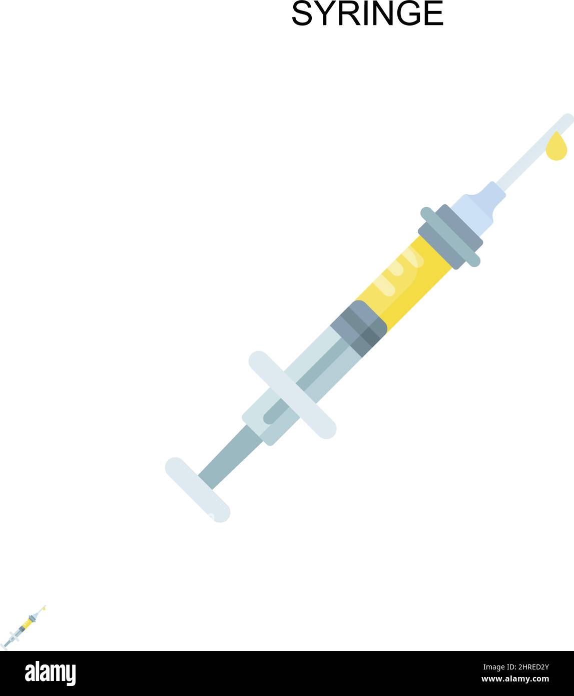 Syringe Simple vector icon. Illustration symbol design template for web ...