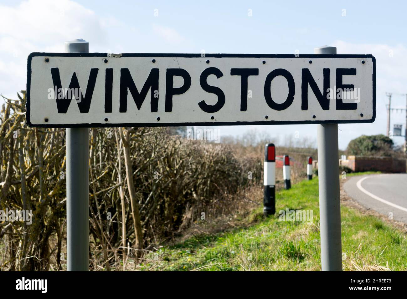 Wimpstone village sign, Warwickshire, England, UK Stock Photo - Alamy