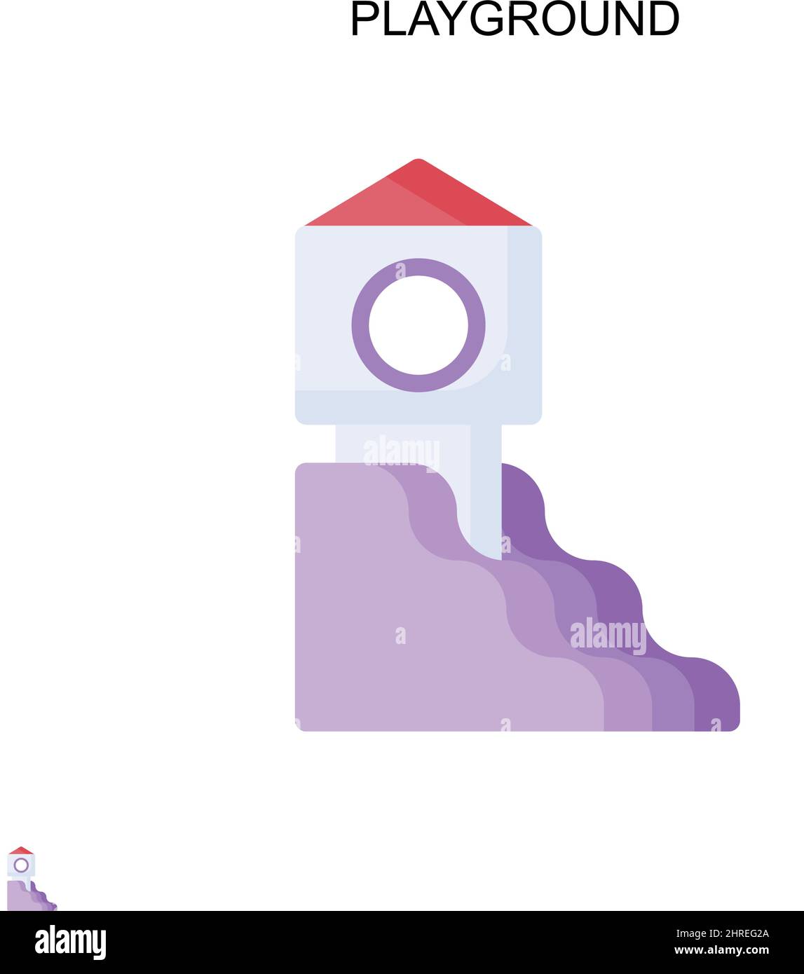 Playground Simple vector icon. Illustration symbol design template for ...