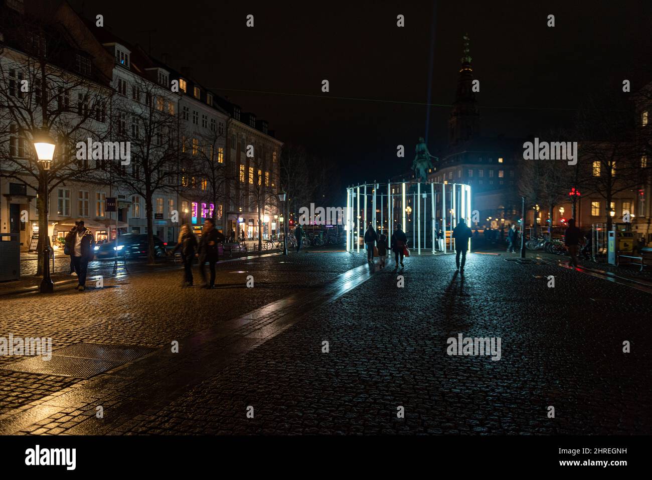 Copenhagen Denmark evening stroll during light festival Stock Photo - Alamy