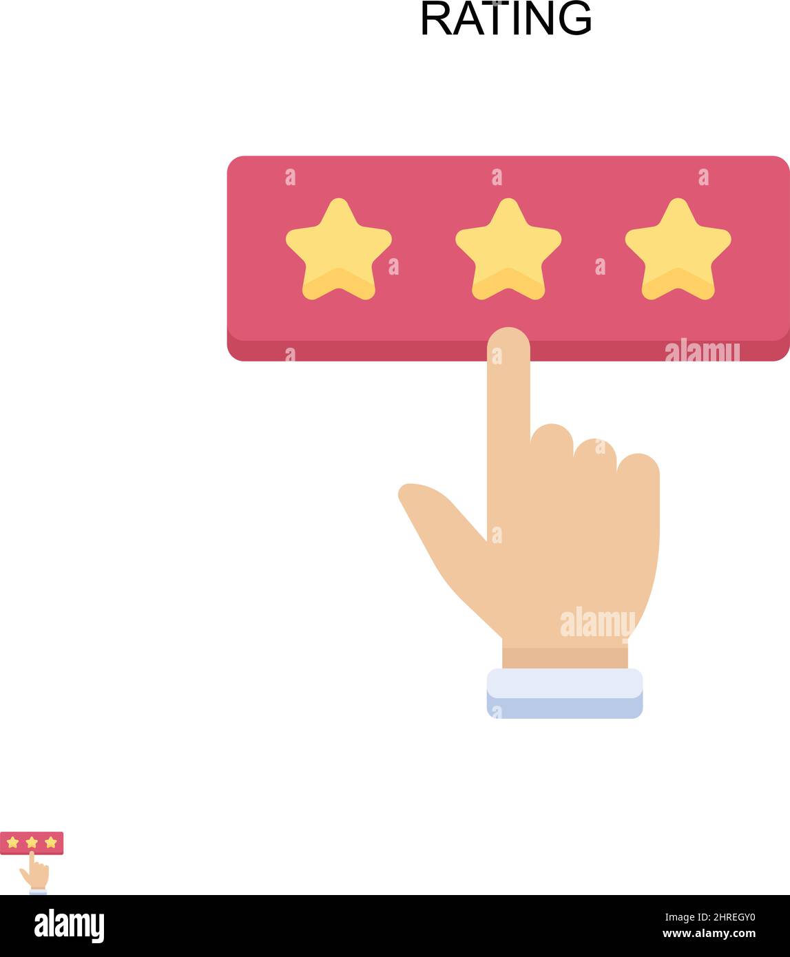 Rating Simple vector icon. Illustration symbol design template for web ...