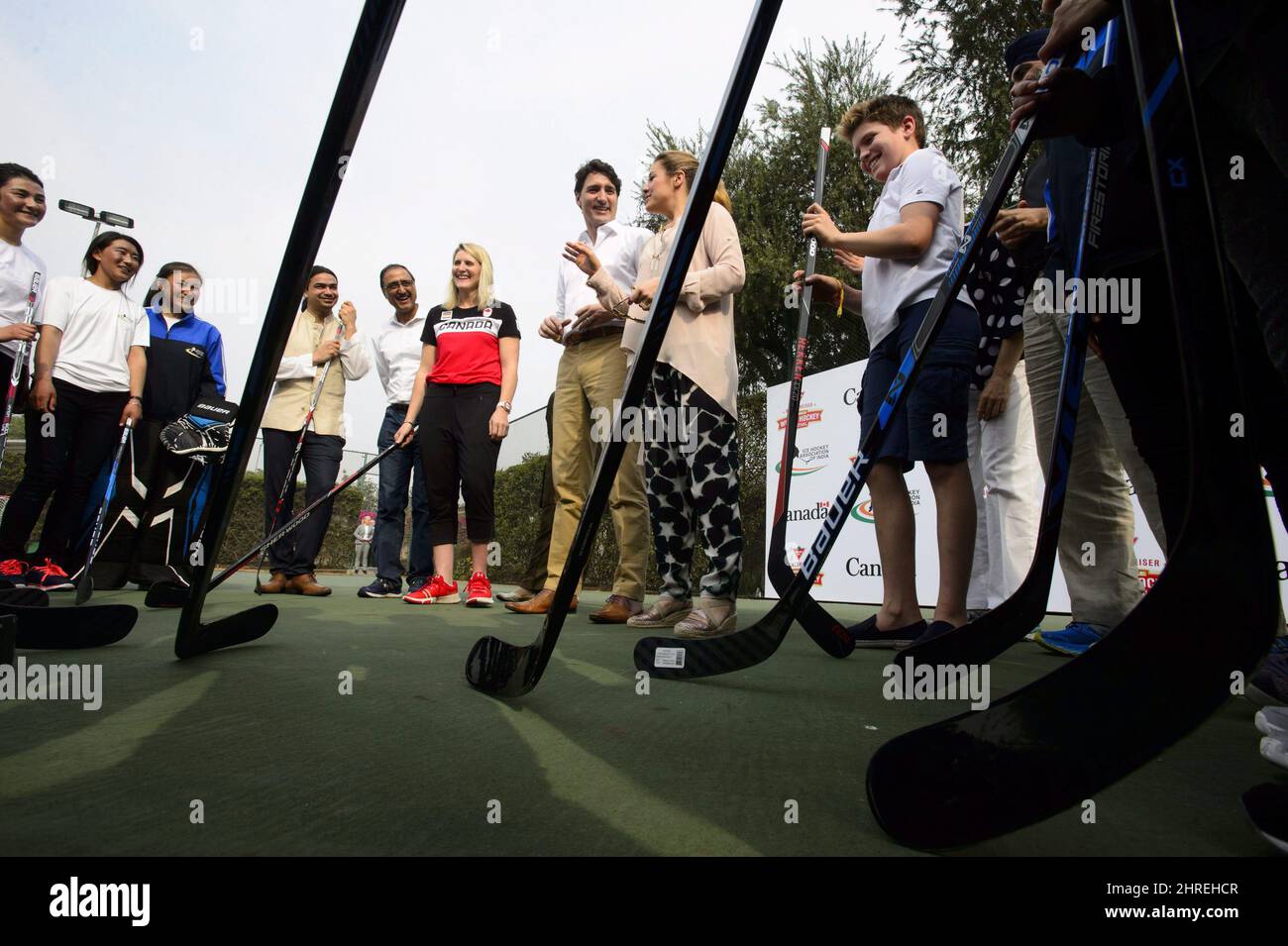 Prime Minister Justin Trudeau, wife, Sophie Gregoire Trudeau and son ...