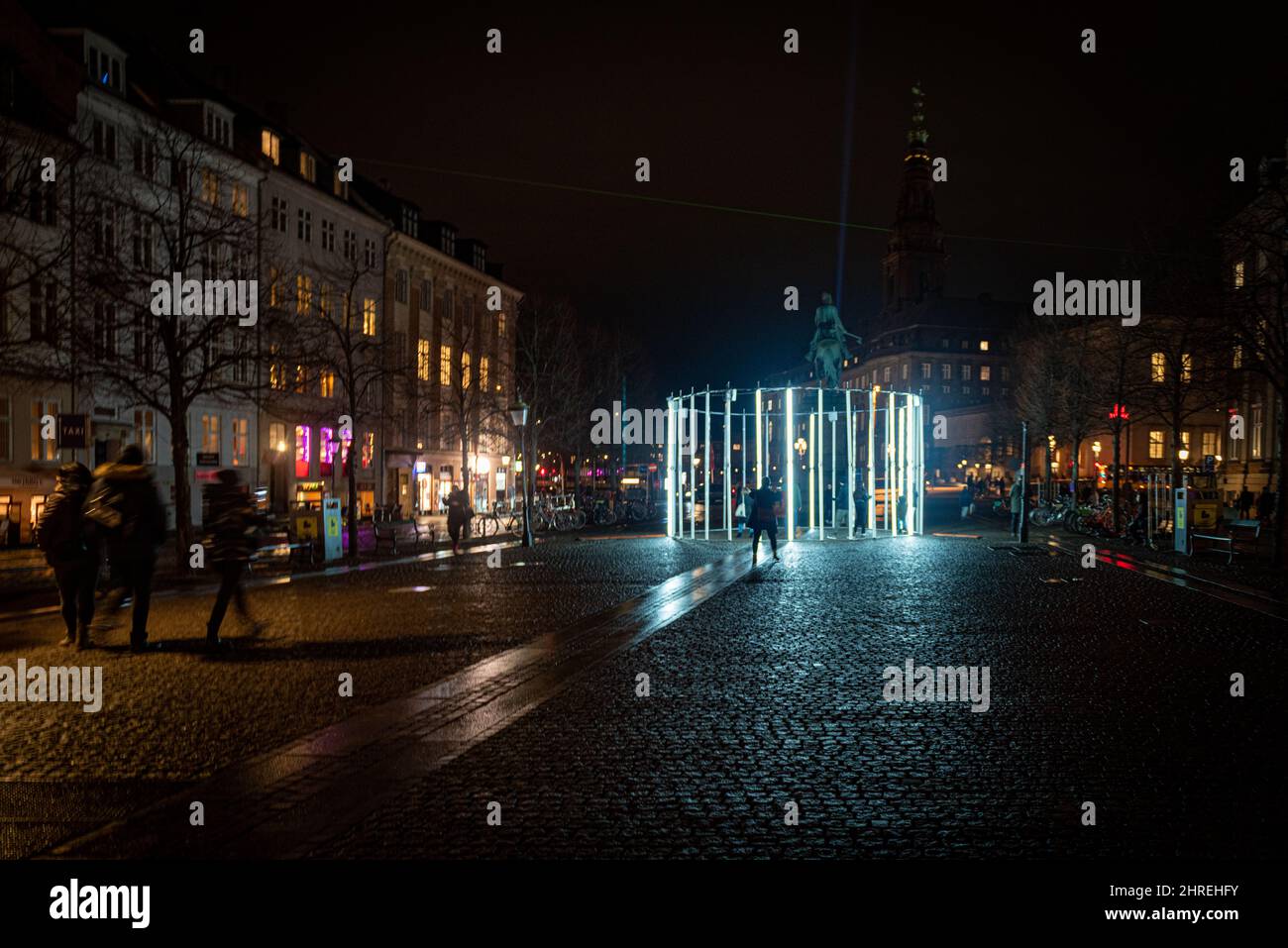 Copenhagen Denmark evening stroll during light festival Stock Photo - Alamy