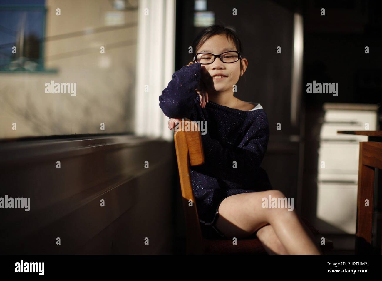 Isabelle Smit, 10, is photographed in Esquimalt, B.C., on Tuesday ...